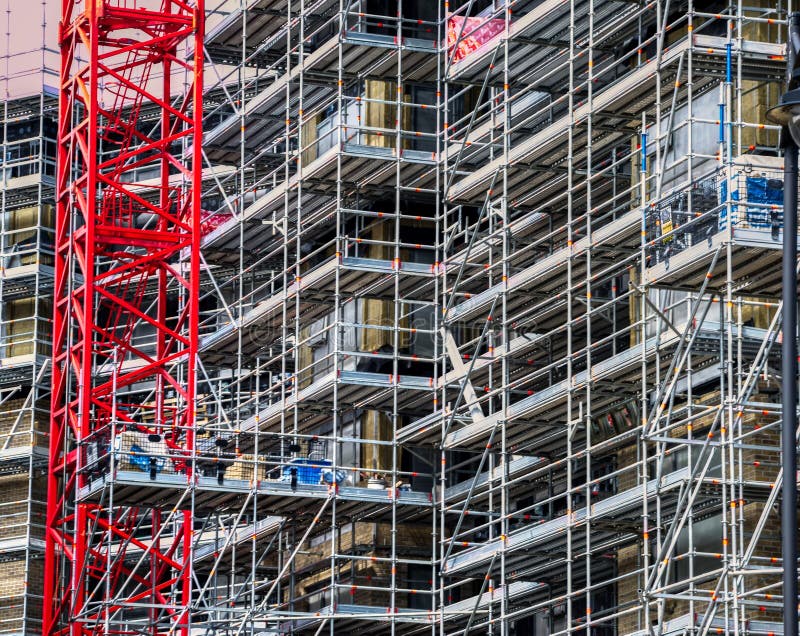 Scaffolding stock photo. Image of industry, stadium - 380661942
