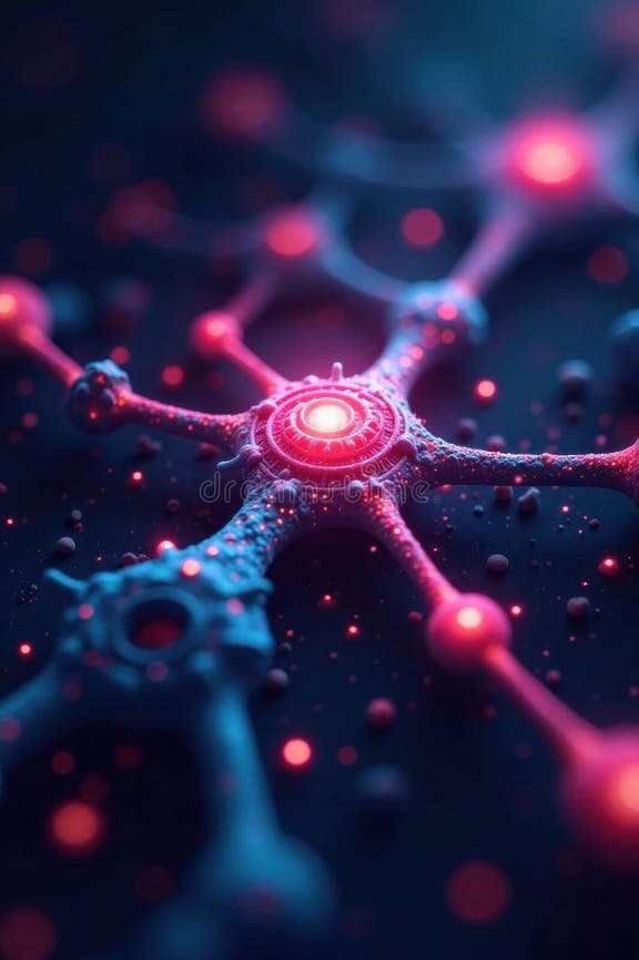 Complex Network Nodes, Abstract Digital Structure , Algorithm, Network, Futuristic Stock ...