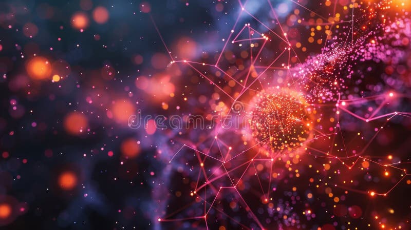 A Complex Network of Pulsing Quantum Particles Depicting the Intricate ...