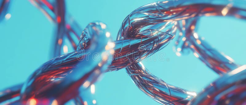 Complex Network of Tangled Aluminum Wires Showcasing Intricate Details ...