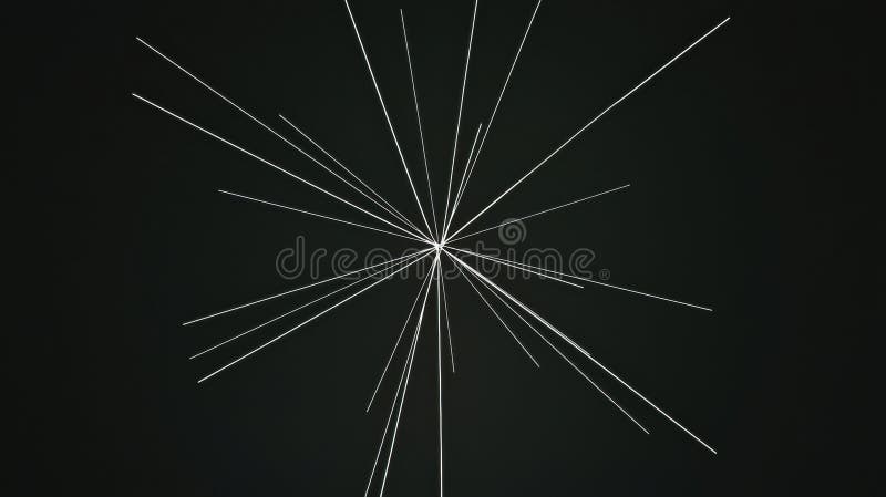 A Complex Network of Thin White Lines Radiating Outwards from a Central ...