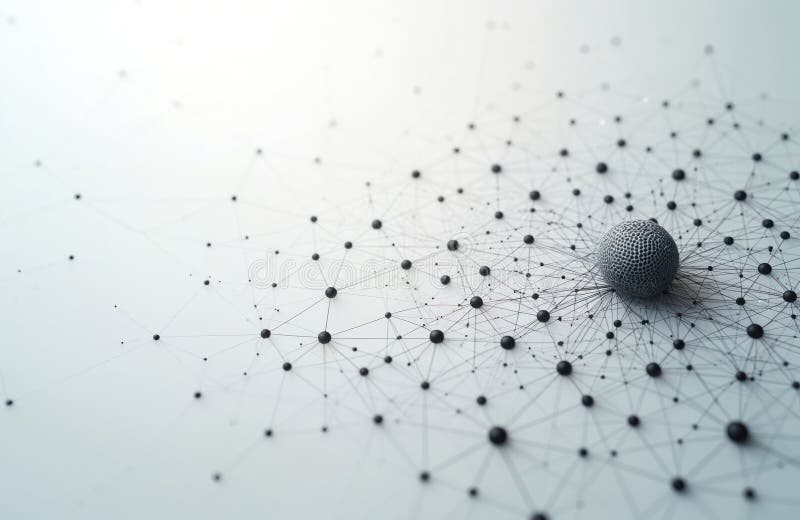 Complex Neural Network Diagram Shows Intricate Connections, Data ...