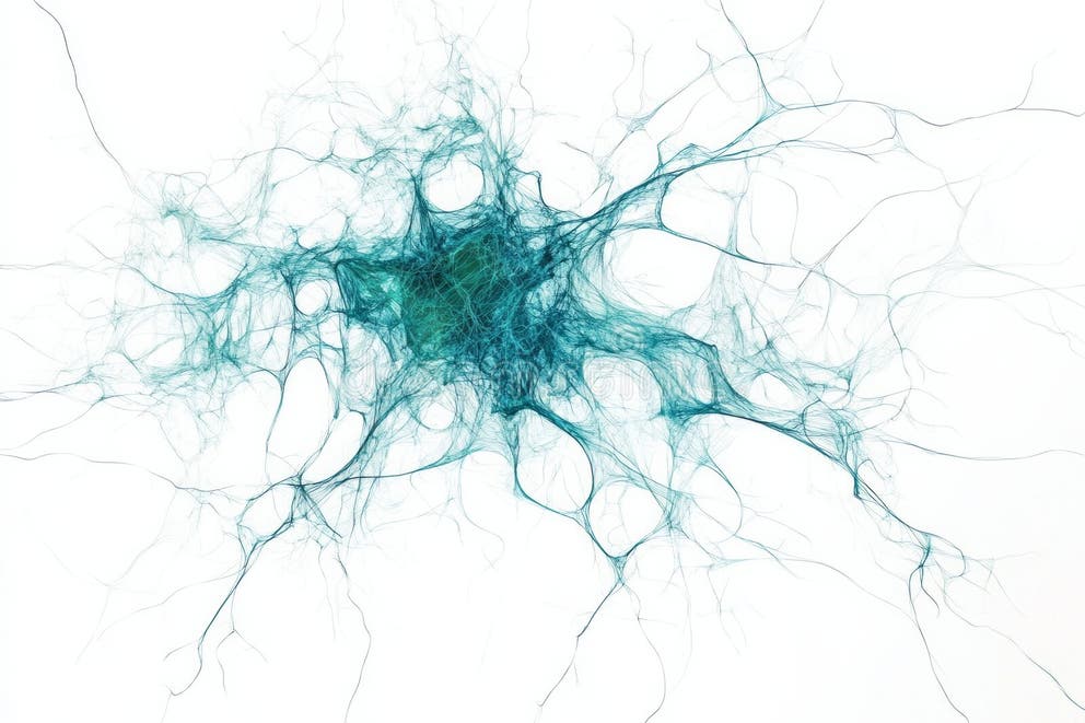 Complex Neural Network Structure Visualization of Blue Nerve ...