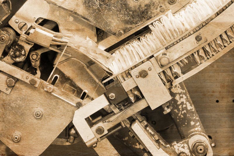 Complex Old Machine for Packing Teabags Stock Image - Image of wheel ...