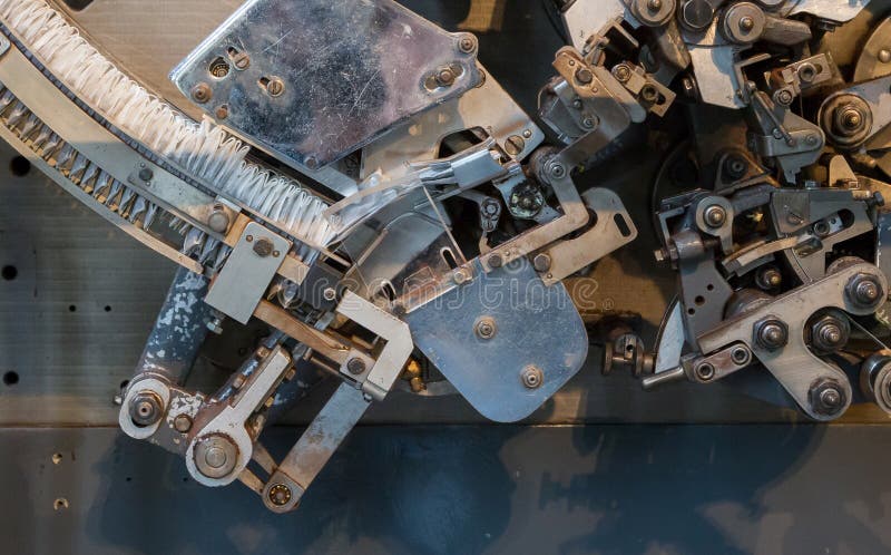 Complex Old Machine for Packing Teabags Stock Image - Image of vintage ...