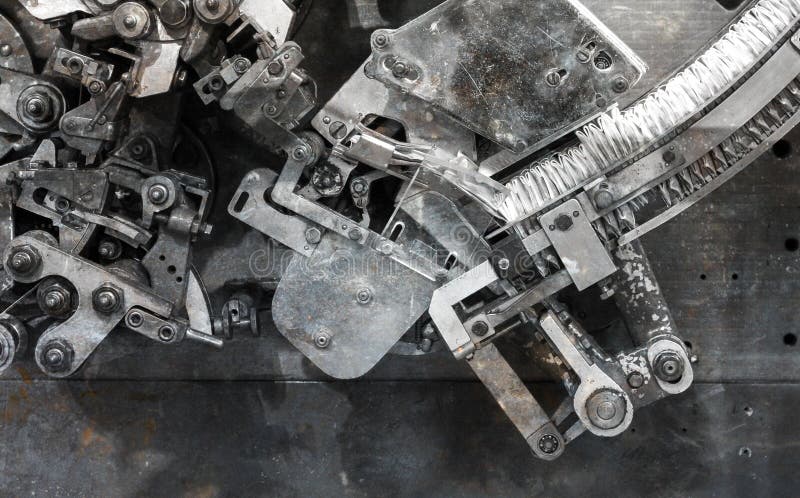 Complex Old Machine for Packing Teabags Stock Photo - Image of steel ...