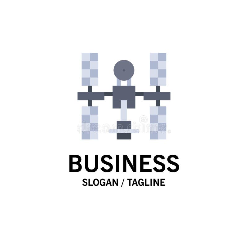 Complex, Orbital, Platform, Satellite, Space Business Logo Template ...