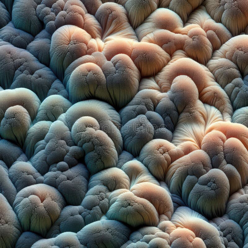 Complex Organic Formations Display Intricate Patterns and Textures in a ...