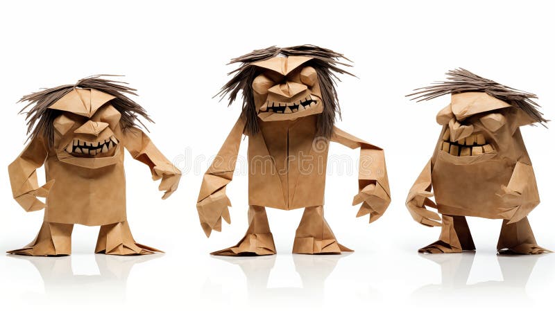 Complex Origami Generative Ai Stock Illustration - Illustration of ...