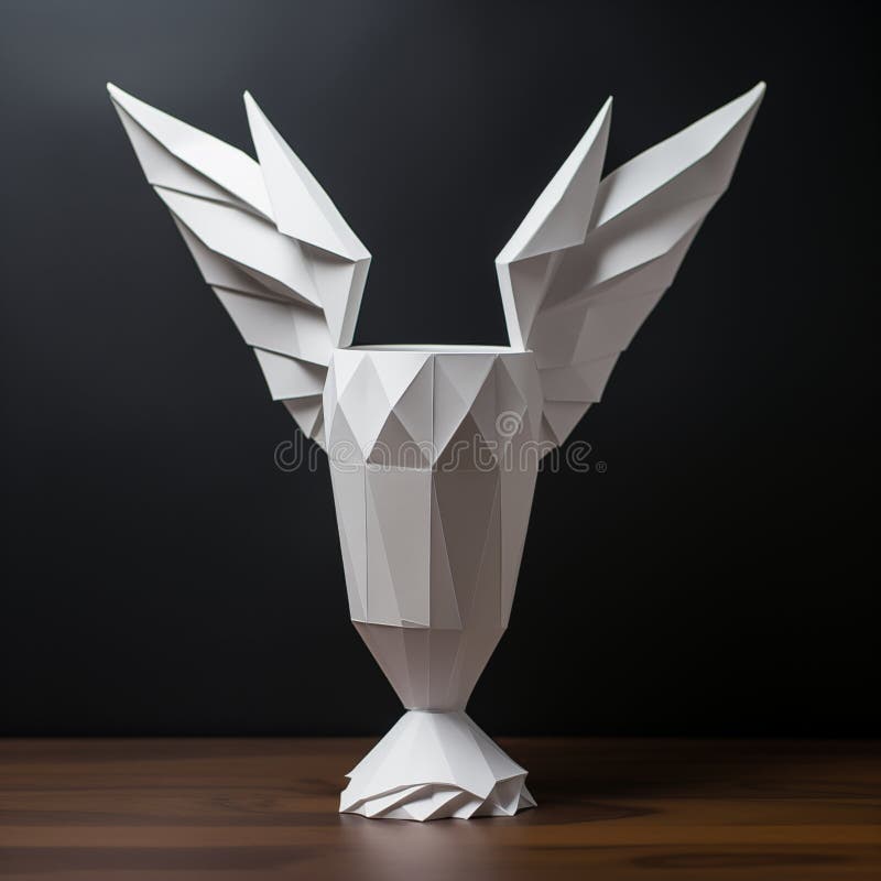 Complex Origami Generative Ai Stock Illustration - Illustration of ...