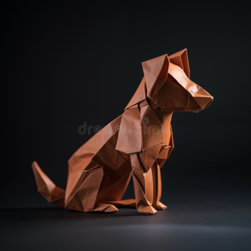 Complex Origami Generative Ai Stock Illustration - Illustration of ...