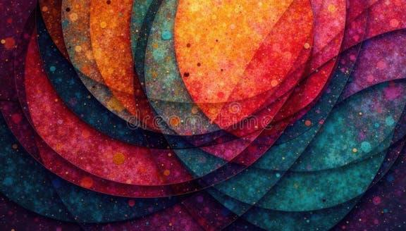 Complex Overlapping Circles Creating a Dynamic Visual Rhythm in ...