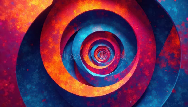 Complex Overlapping Circles Forming a Mesmerizing Optical Illusion ...