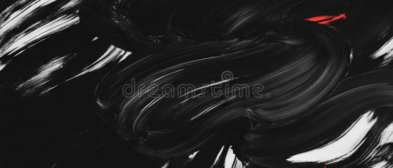 Dynamic Brushstroke Texture with Dry Effect Against a Black Background ...