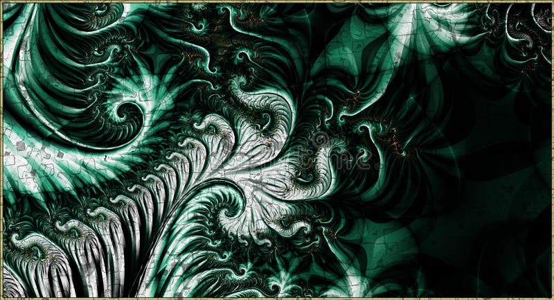 Complex pattern of curls. stock illustration. Illustration of science ...