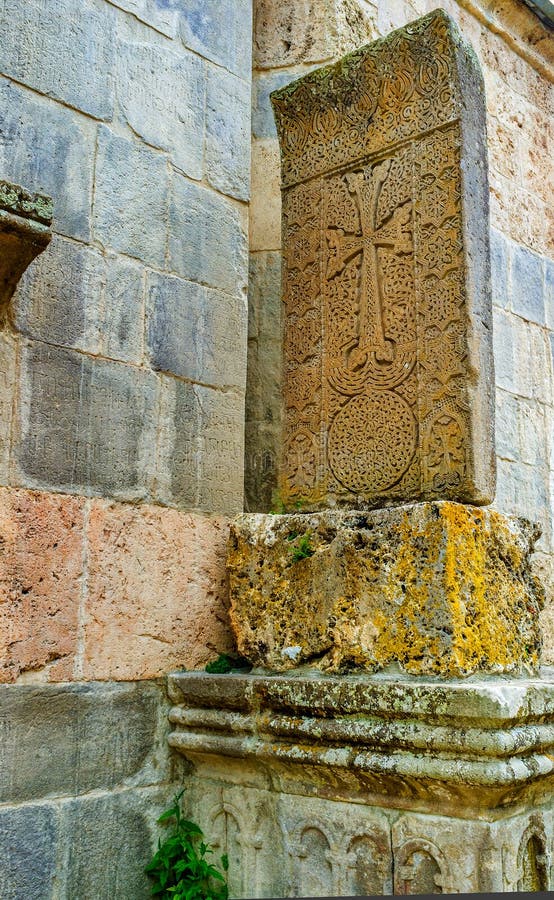 The old Khachkar stock image. Image of mountain, grigor - 75903301
