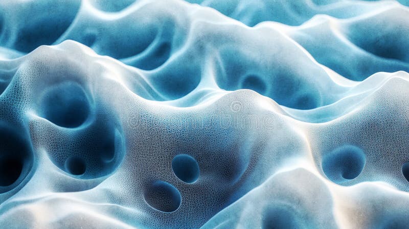 A Complex, Porous Biological Structure Resembling Bone or Sponge ...