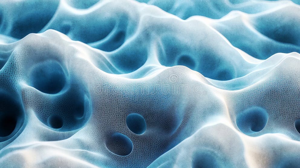 A Complex, Porous Biological Structure Resembling Bone or Sponge ...