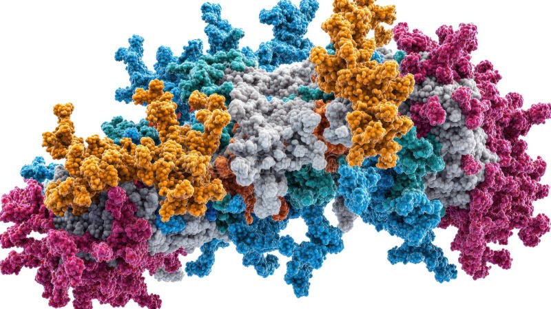 Title: Ribosome Structure Detailed Molecular Rendering Stock ...