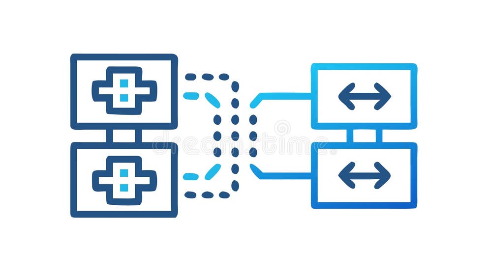 Complex QR Code Network Connectivity Icon, Vector Design Generative AI ...