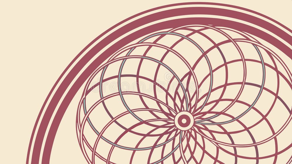 Complex Radial Pattern with a Central Swirling Spiral Creating Depth ...