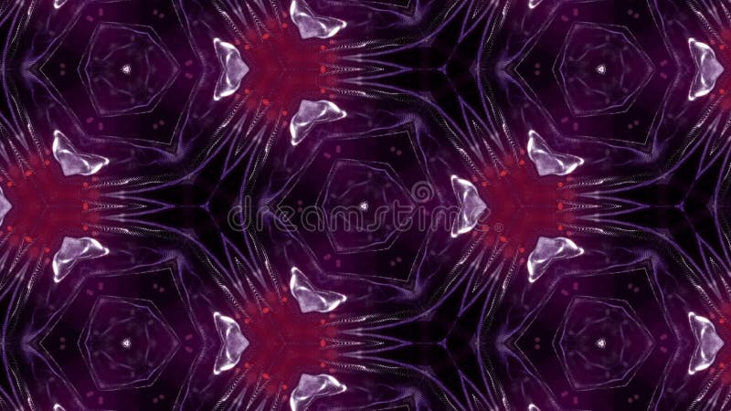 Complex Red Composition of Particles Form a Periodic Structure. 3d Loop ...