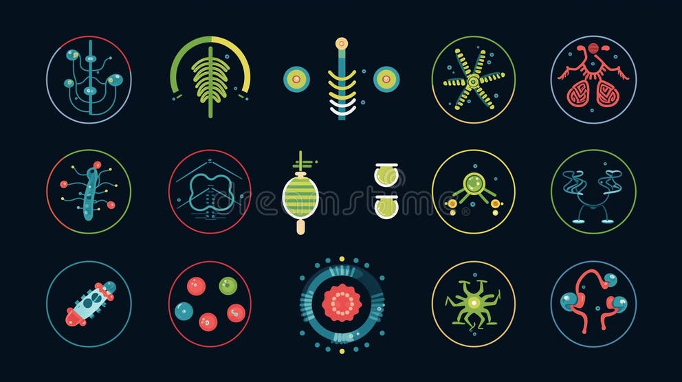 Complex Representation of Cellular Structures Depicted through Vibrant ...