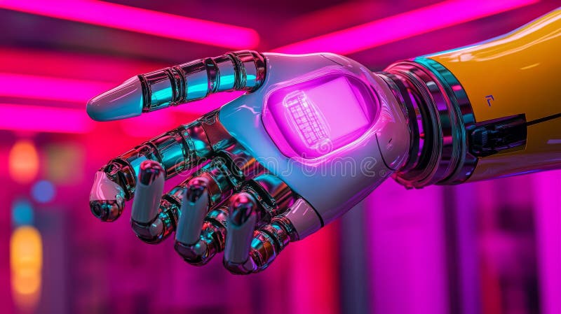 A Complex Robotic Hand Demonstrating Cutting-edge Technology and AI ...