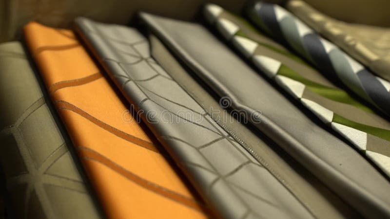 Selection of Fabric from a Wide Range Stock Footage - Video of quality ...