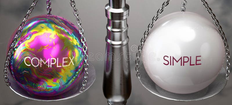 Complex or Simple - Weighing Two Choices, Available Options Stock ...