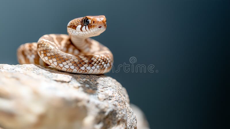Complex Snake Scales Against Simple Rock Texture Stock Illustration ...