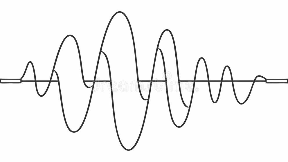 Complex Sound Wave Pattern, Digital Audio Analysis, Vector Design ...