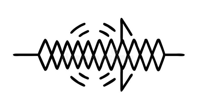 Complex Sound Waveform Digital Audio Signal, Vector Design Generative ...