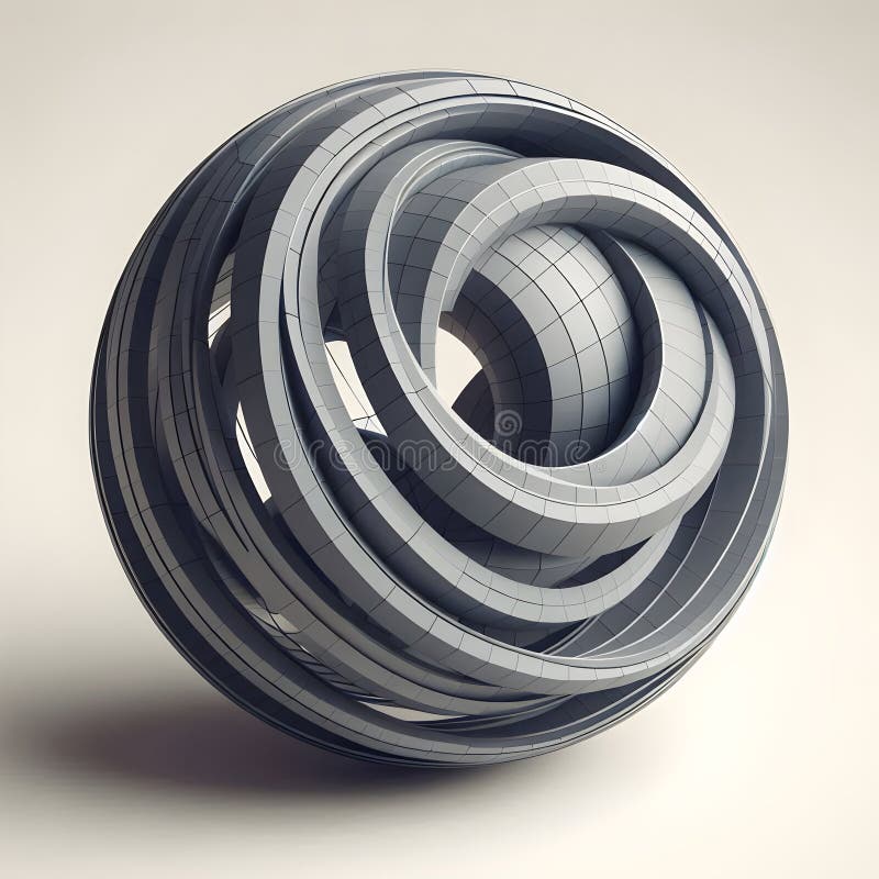 Complex Spherical Structure Forming a Futuristic Architectural Design ...