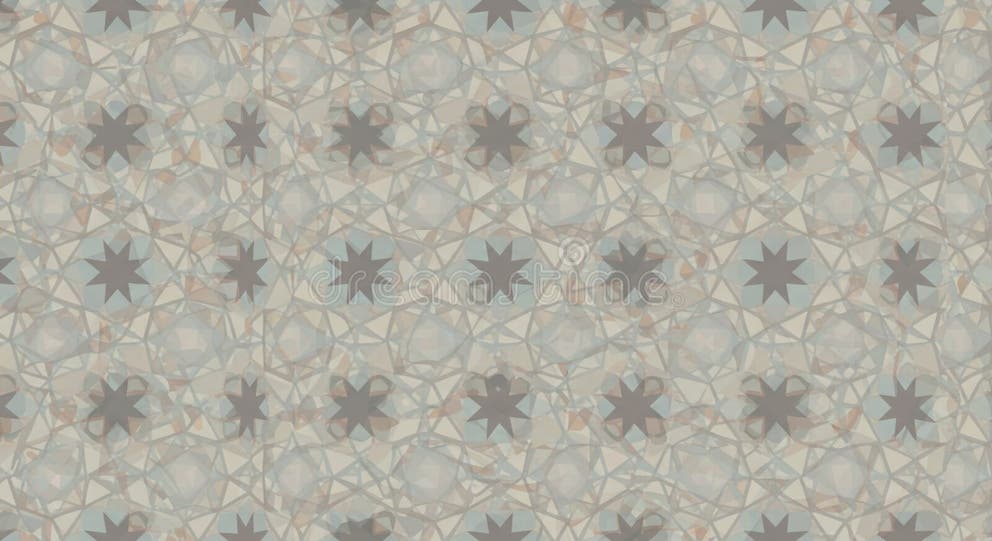 Complex Star Pattern with Geometric Accents Creating an Ethereal ...