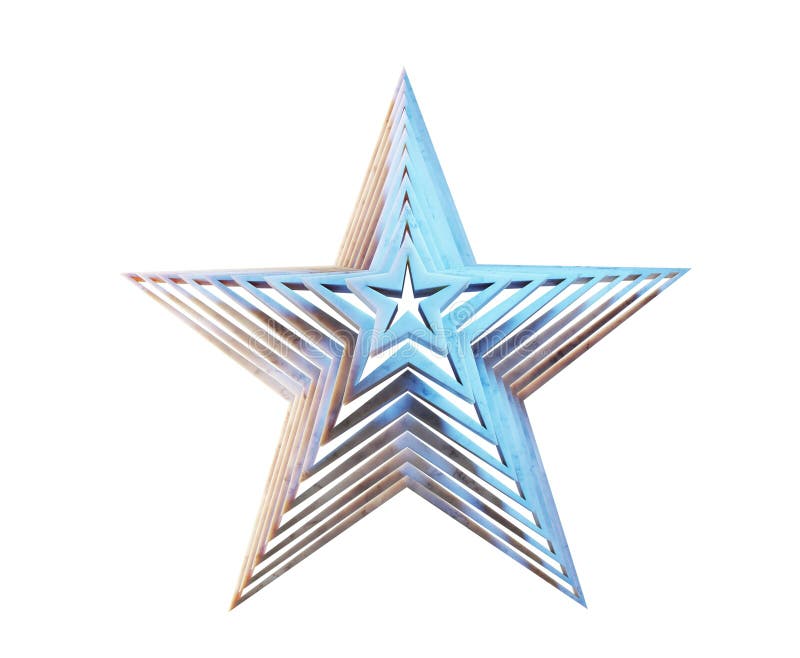 Complex Star Shaped Layered Structure with Pastel Gradient Stock ...