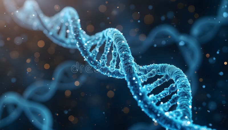 Complex Structure of a Dna Helix Illuminated with Vibrant Particles in ...