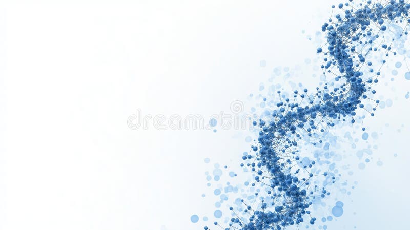 Complex Structure of DNA Illustrating Genetic Material in a Bright and ...