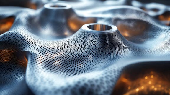 Complex Surface Texture Showcasing Intricate Patterns of Aluminum ...