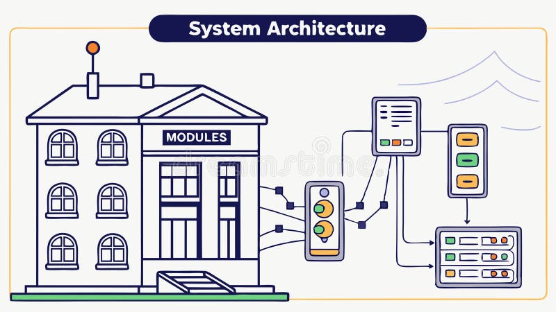 Complex it System Architecture Network Infrastructure Vector, Vector ...