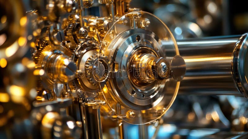 Complex System of Gears Rotating in Perfect Harmony Stock Photo - Image ...