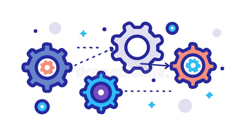 Complex System Integration, Multi Layered Gears Solution, Vector Design ...