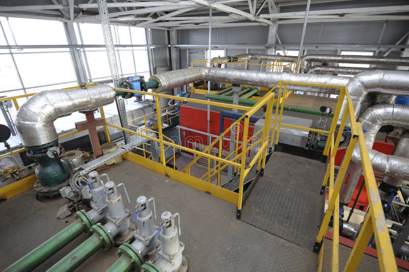 Complex System of Steam Generation Vessels, Pipelines Pumps Valves ...