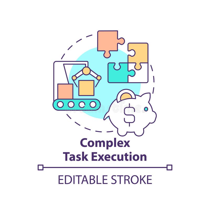 Complex Task Execution Concept Icon Stock Vector - Illustration of ... Complex Task Execution Concept Icon Stock Vector - Illustration of ...