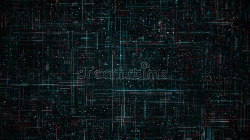 Complex Technology Grid with Lines and Dots Stock Illustration ...