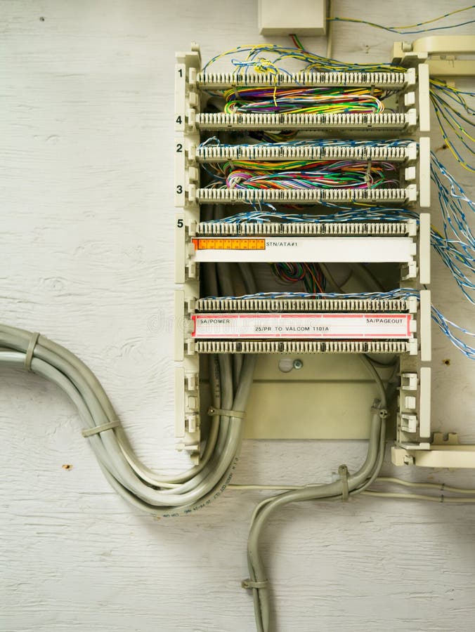 Telephone Wiring stock photo. Image of center, wiring - 14101714