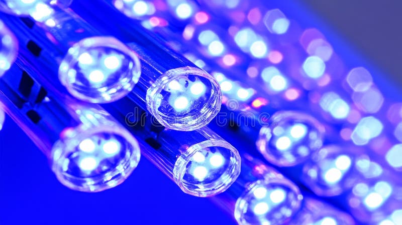 The Complex Texture of an LED Light Panel Displays the Tiny Chips and ...