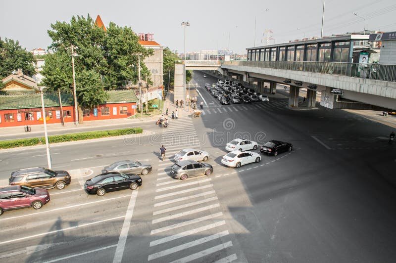 Complex Traffic Intersection Editorial Photography - Image of pavement ...