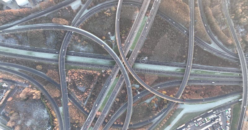 Complex Traffic Intersection Roundabout. Symbolic for Choice, Direction ...