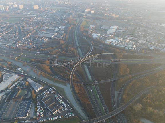 Complex Traffic Intersection Roundabout. Symbolic for Choice, Direction ...